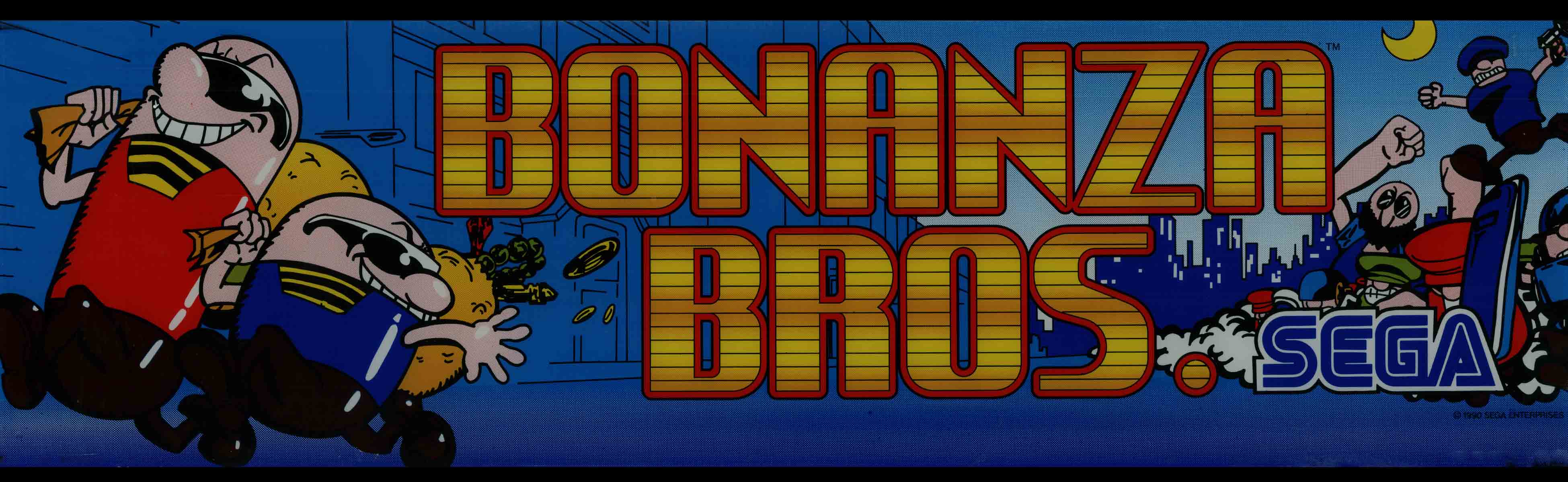 Bonanza Bros Arcade Marquee – 26″ x 8″ – Arcade Marquee Dot Com Bonanza Bros Arcade Marquee – 26″ x 8″ – Arcade Marquee Dot Com