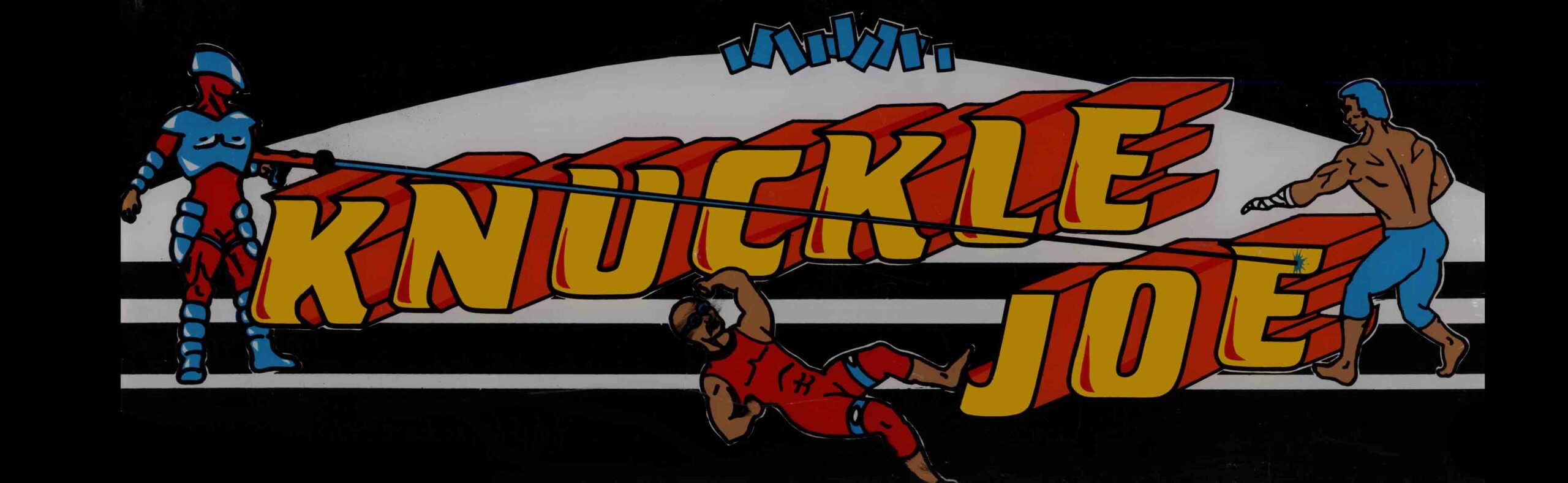 Knuckle Joe Arcade Marquee – 26″ x 8″ – Arcade Marquee Dot Com